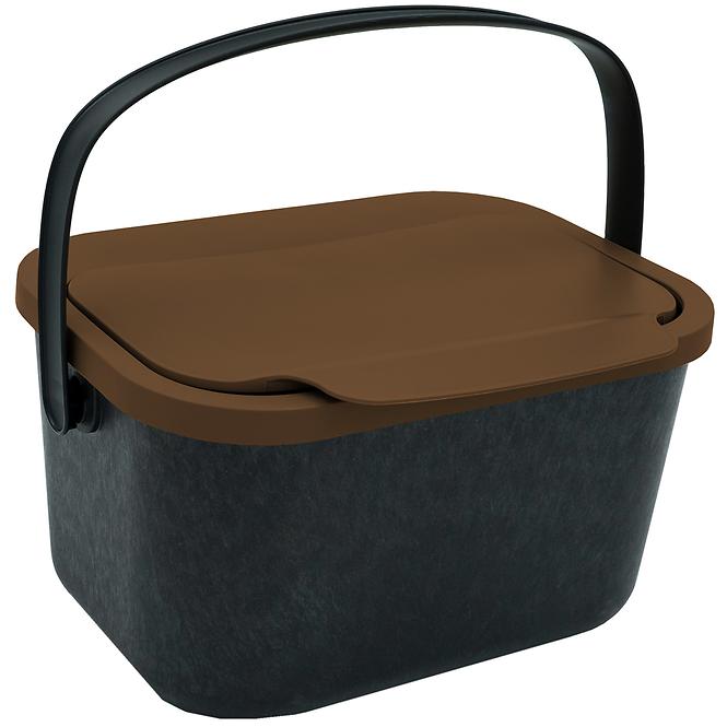 Mini koš na bioodpad hnědý / BAUMAX