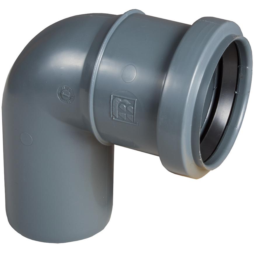 Koleno šedé 50 mm x 90 / BAUMAX